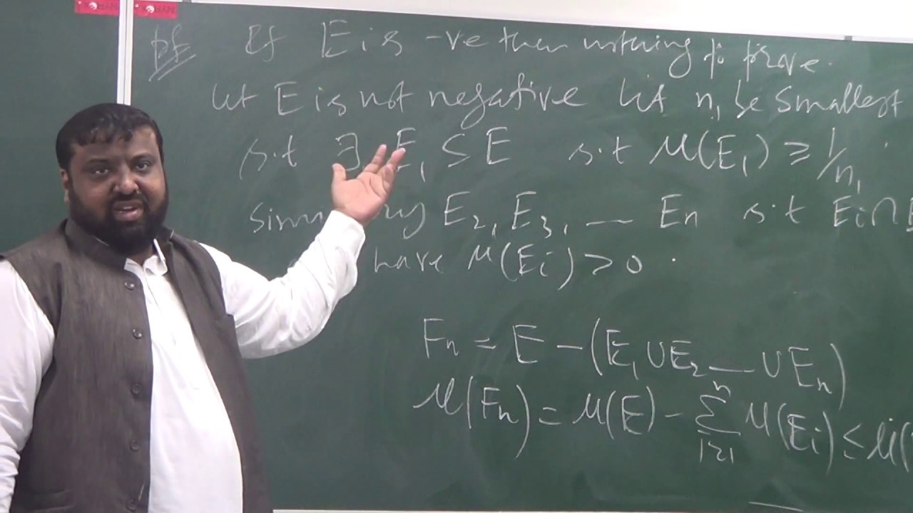 Lecture 13 (Part 2): Basic result on negative sets - YouTube