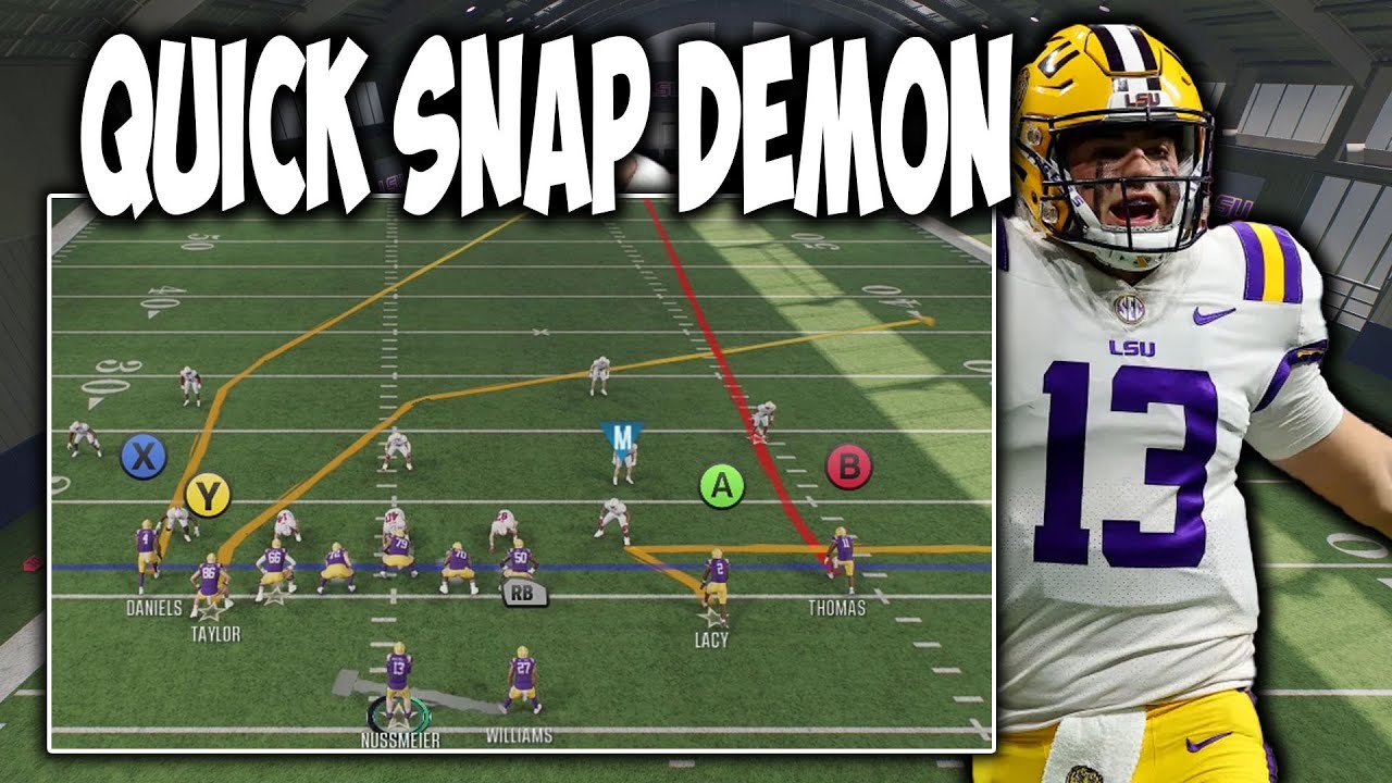 NCAA 25 BEST Quick Snap Play In College Football 25 - YouTube