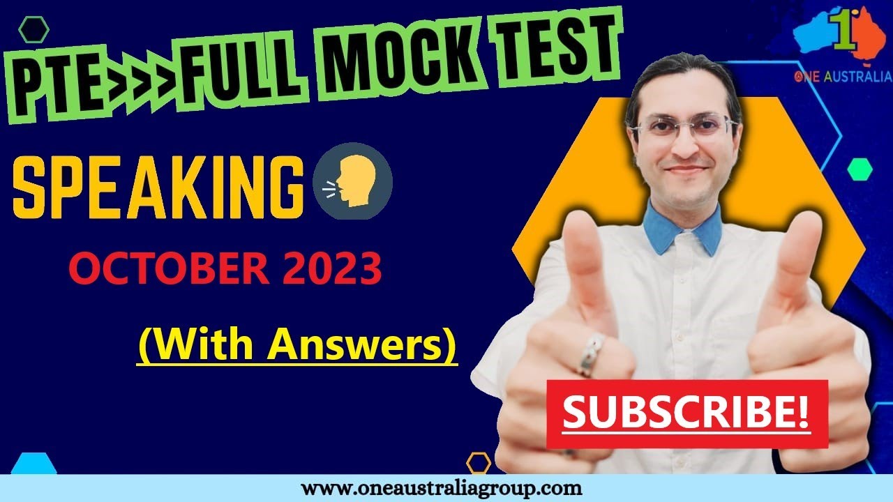 PTE Speaking Mock Test - Master Your English Speaking Skills - YouTube