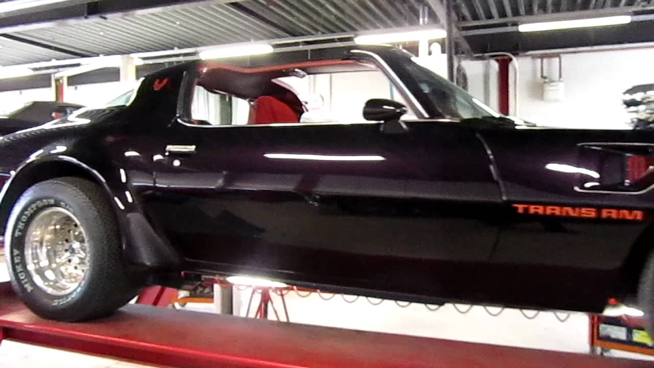 Pontiac Supercharged Trans-Am . Blownbird on garage lift 3 - YouTube