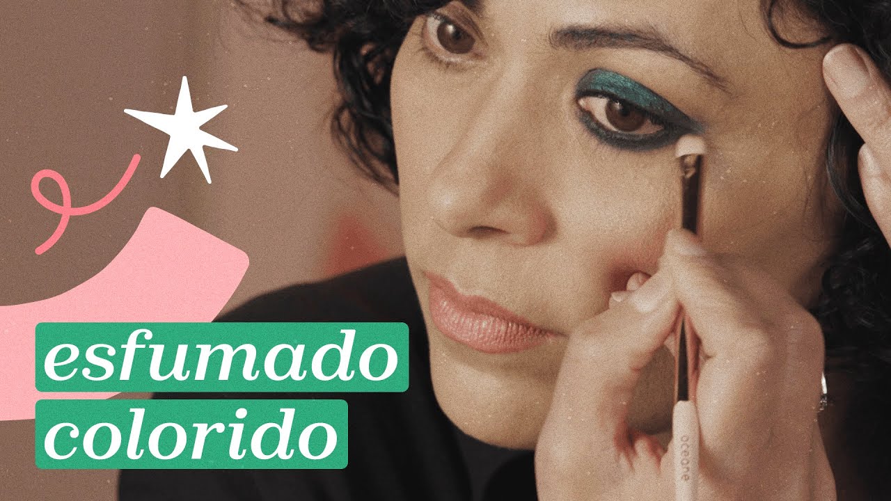 Fabi Gomes revela dicas para make esfumada colorida sem carregar | E ai, beleza? - YouTube