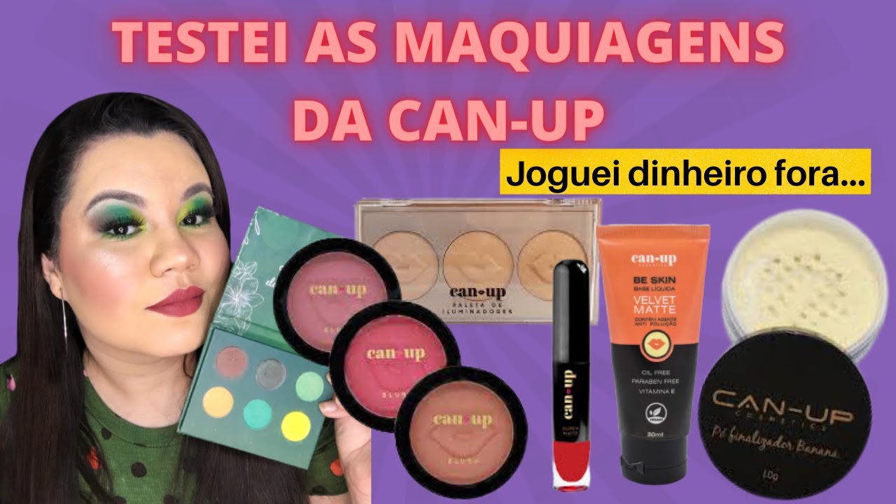 TESTEI AS MAQUIAGENS DA CAN-UP - YouTube
