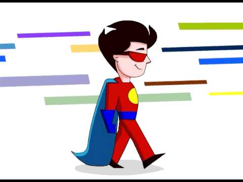Walk Animation - Stylised 2d Animated walk cycle - Easy to learn - 06 ...