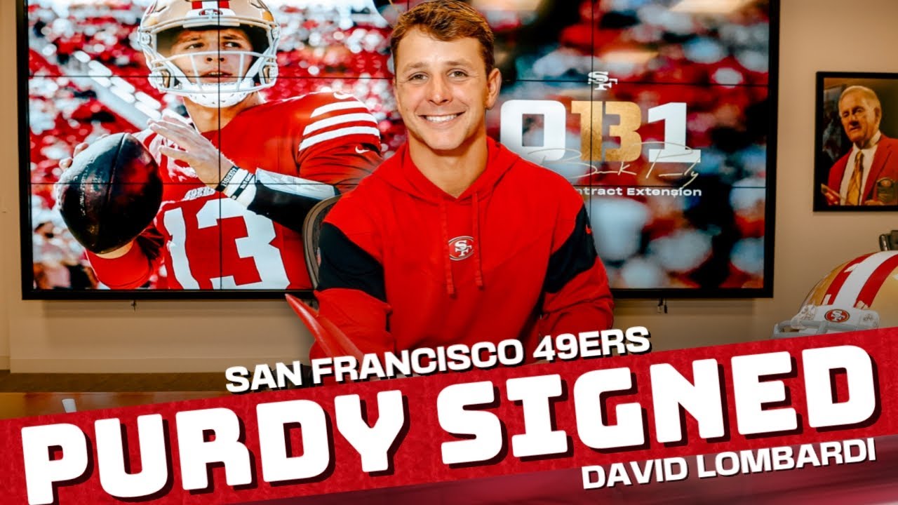 49ers BREAKING, OFFICIAL: Brock Purdy signs contract - YouTube