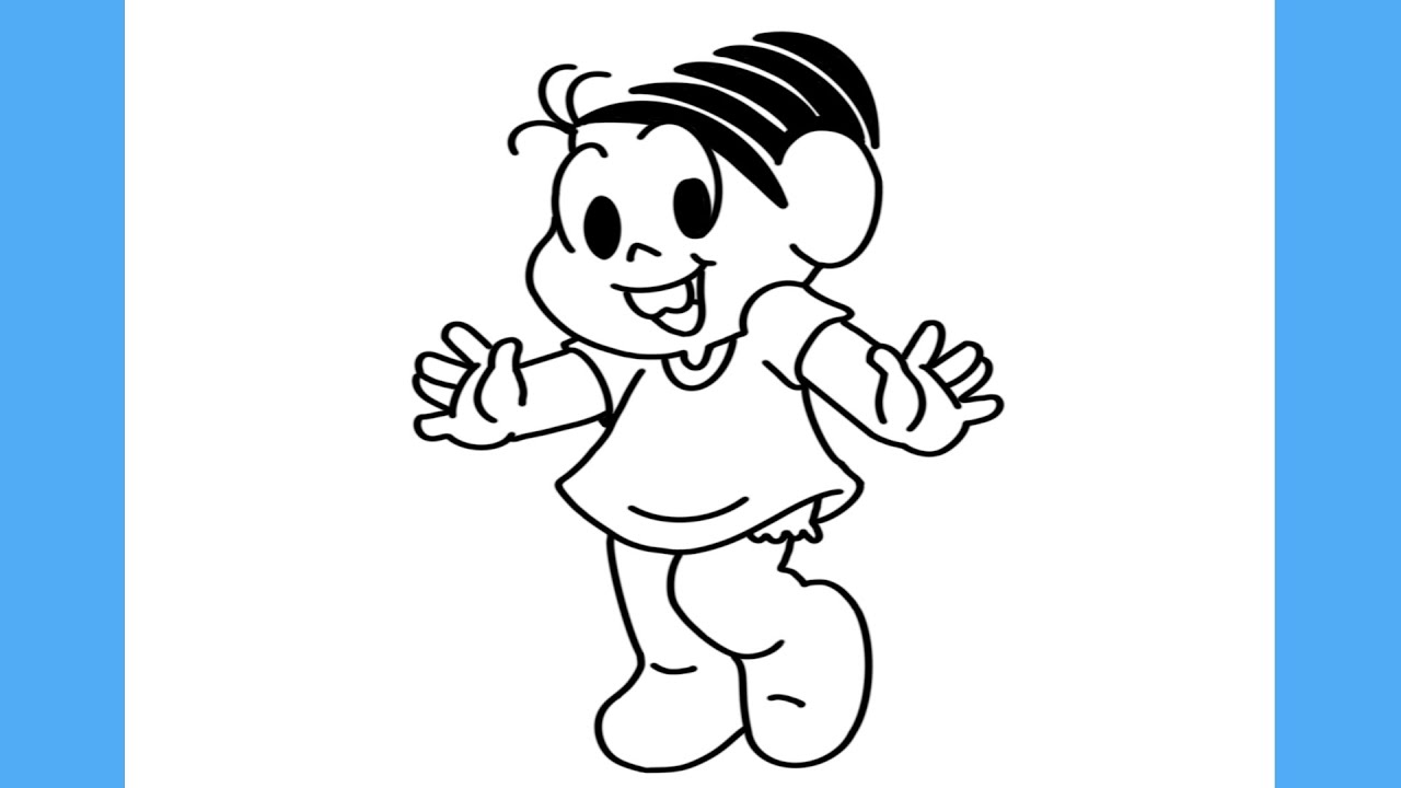 HOW TO DRAW MONICA FROM MONICA'S GANG - YouTube