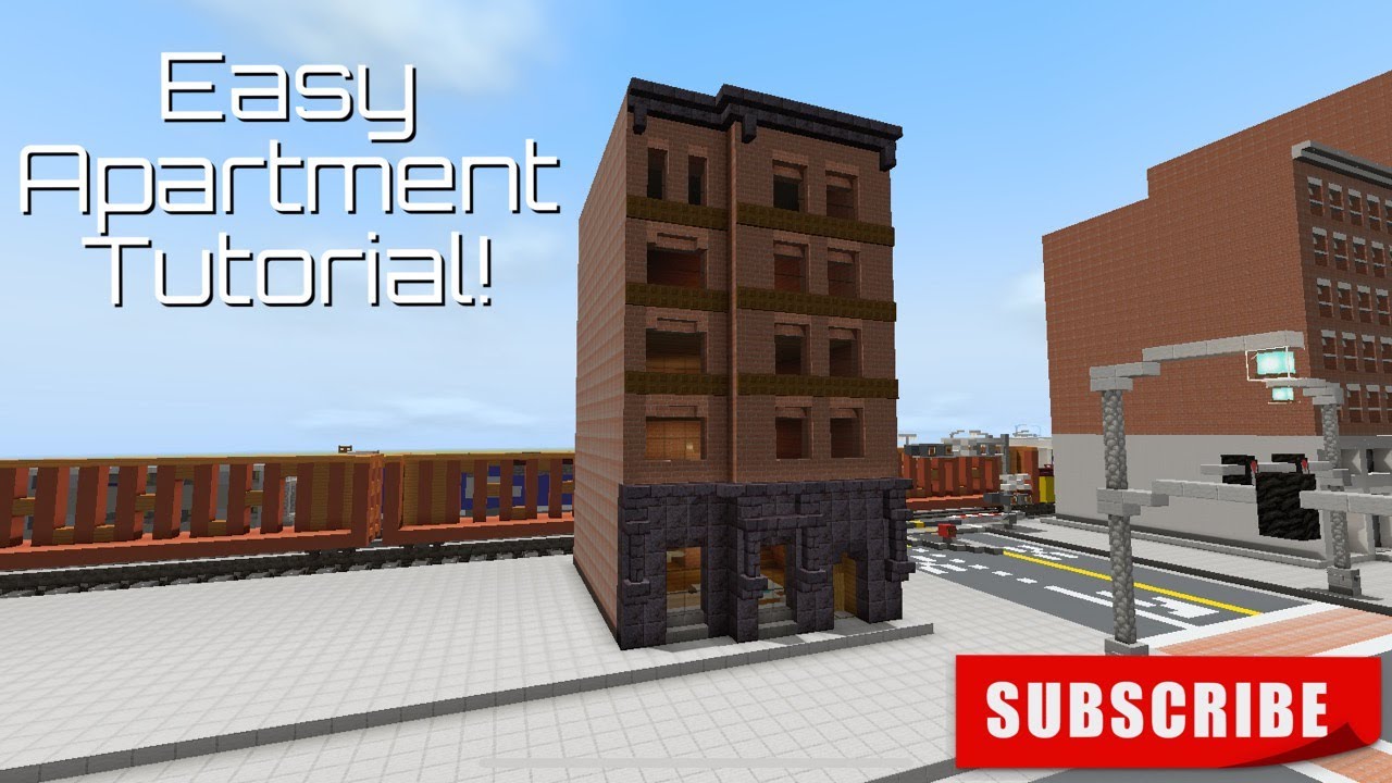 Minecraft Apartment Building Tutorial! - YouTube