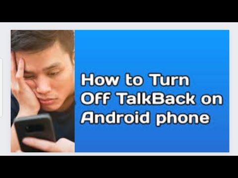 How to turn OFF talkBack mode on any android mobile (simple/ easy)💯 ...