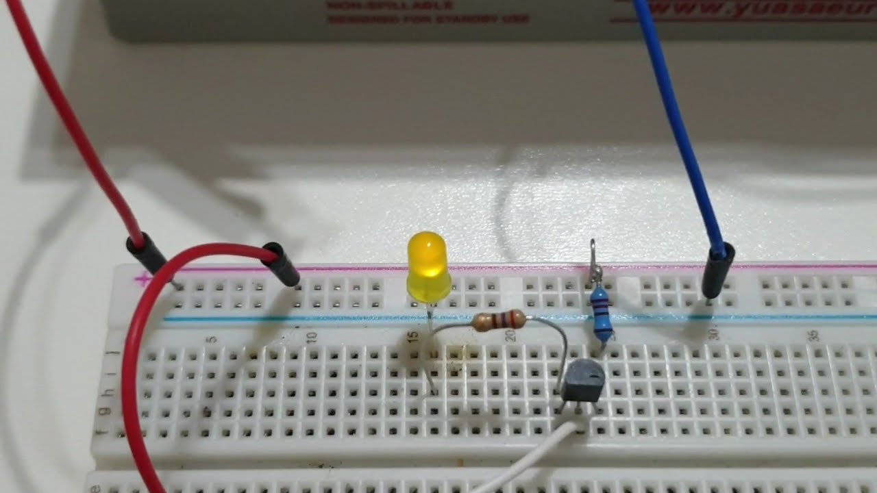 How to make a simple touch sensitive circuit to turn on a led. V1.0 ...