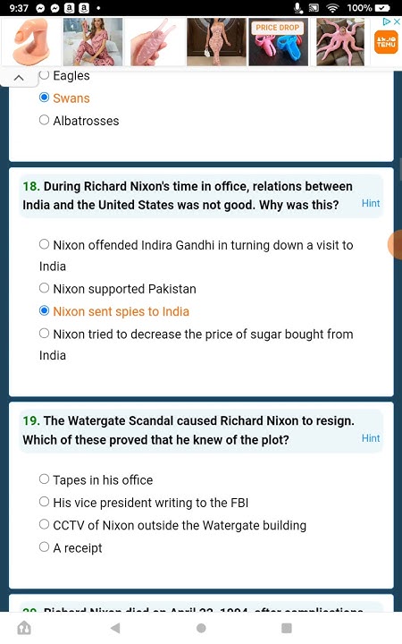 Playing President of the U.S.A: Richard Nixon Quiz On FunTrivia - YouTube