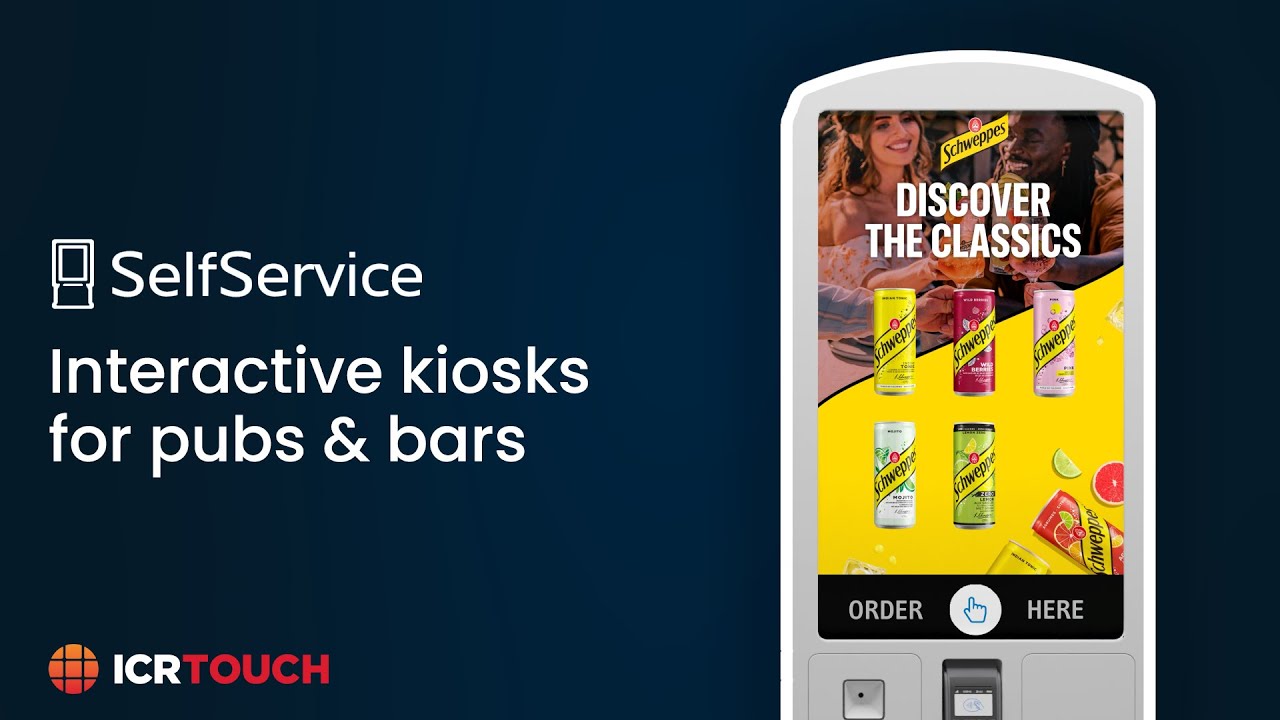 Interactive SelfService kiosks for pubs & bars | ICRTouch - YouTube
