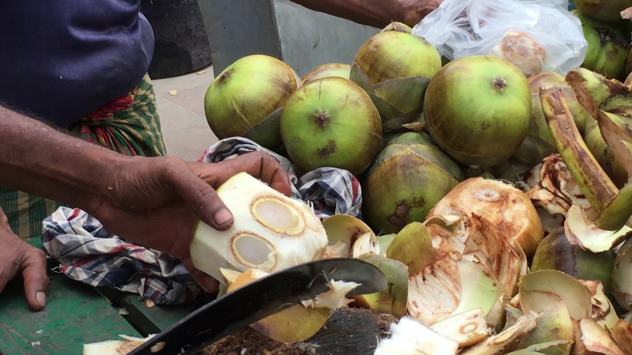 Palm fruits cutting | Palmyra palm Fruit Professional peeling Asian ...