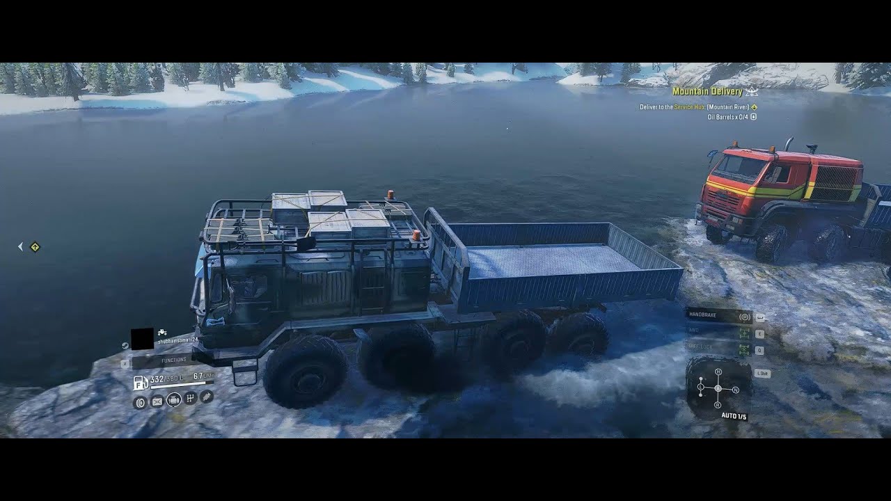 SnowRunner | Mountain Delivery | ZiKZ 605R & Azov 64131 | North Port ...
