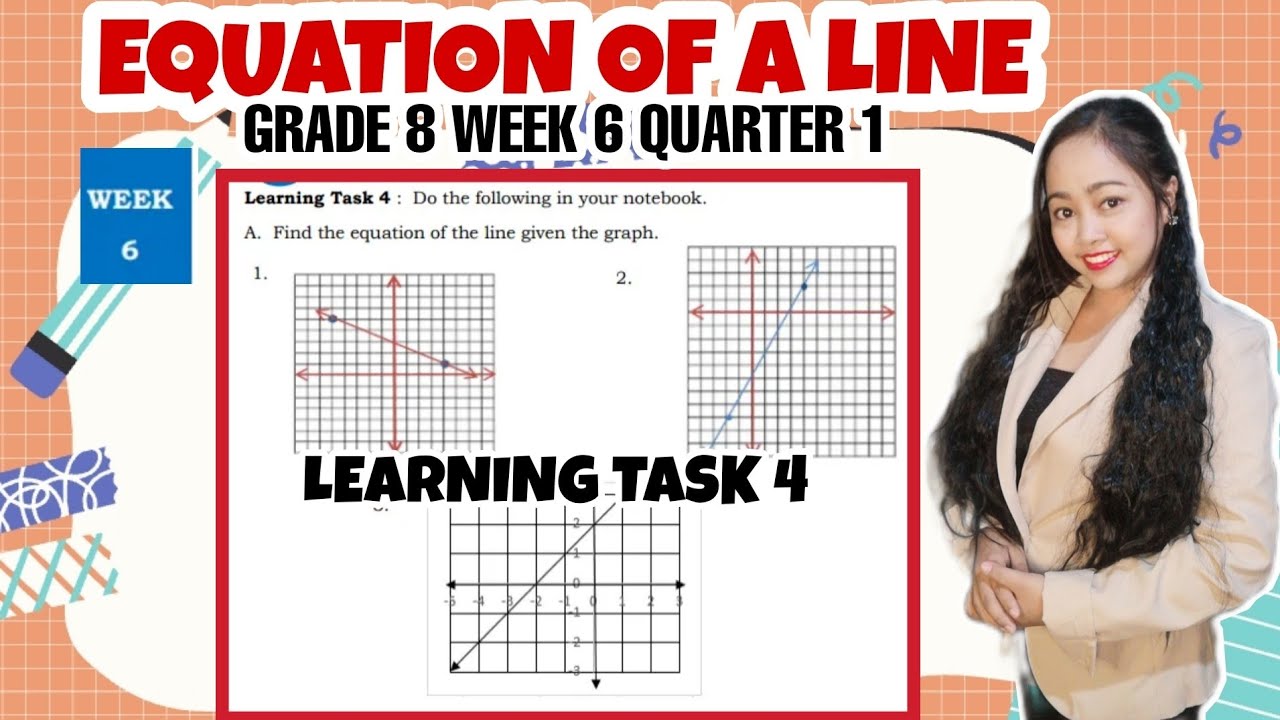 EQUATION OF A LINE GIVEN GRAPH | Learning Task 4 Week 6 - YouTube