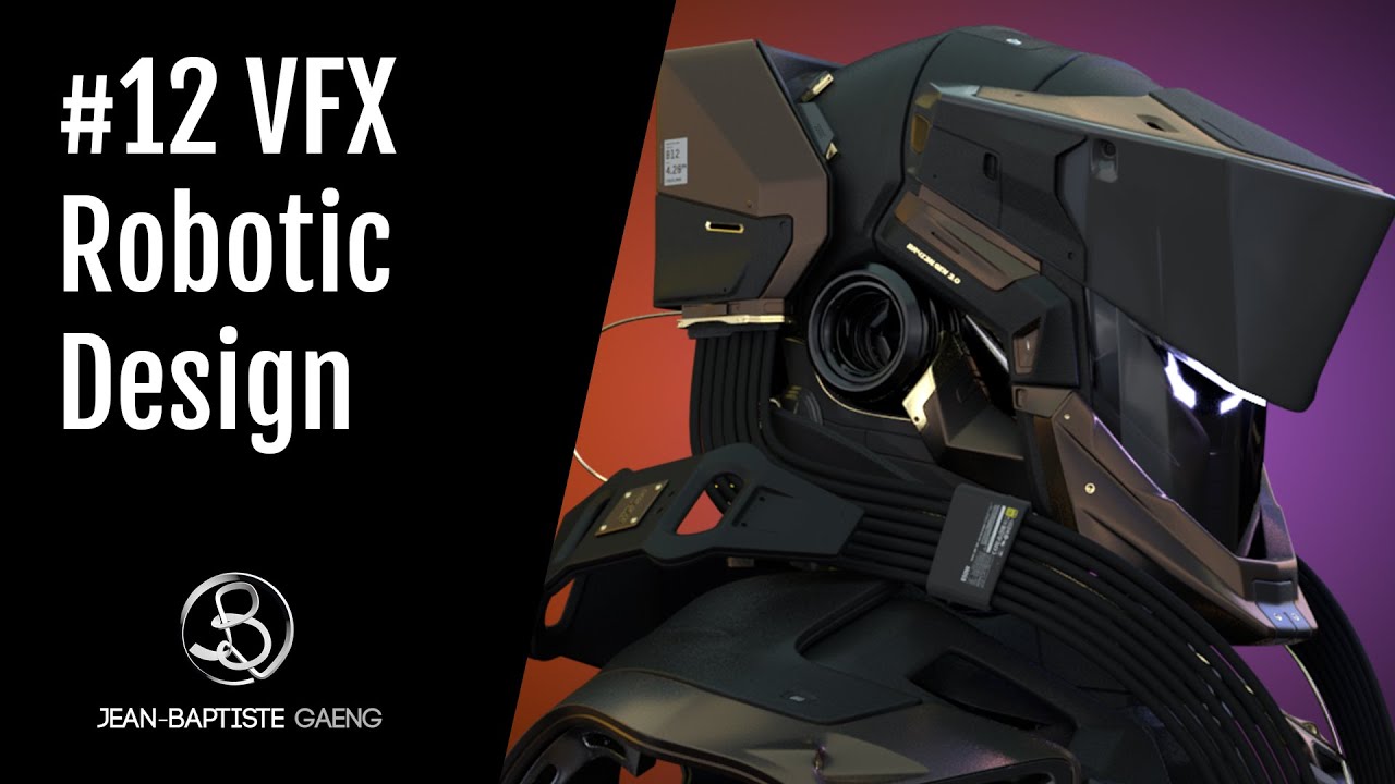 #12 VFX - ROBOTIC DESIGN (+FULL TIMELAPSE) (Maya Hard Surfaces 3D Sub-D ...