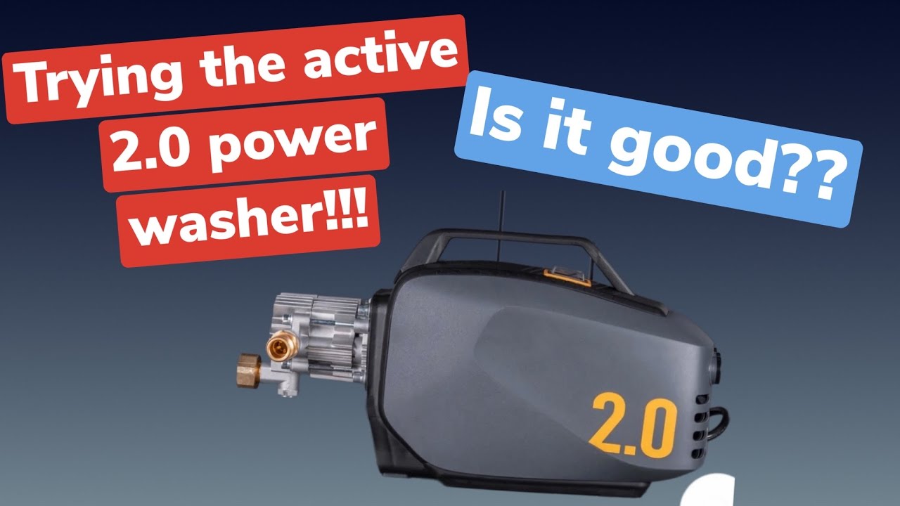 Testing the active 2.0 power washer!!! - YouTube