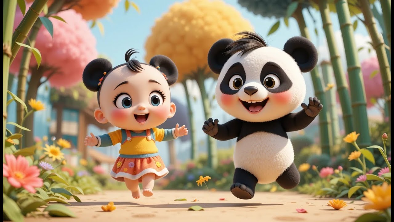 Panda Bear Panda Bear, Spin Around Rhyme Song | Popular Nursery Rhyme ...