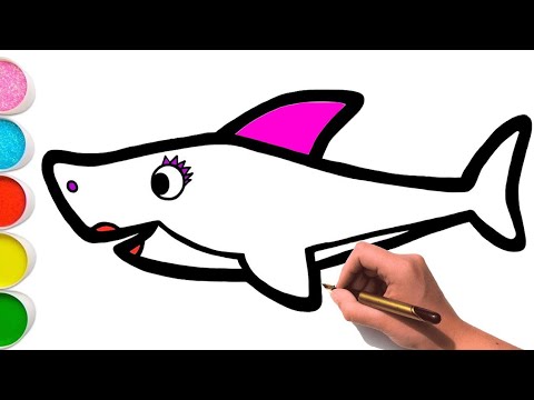Shark drawing for kids | how to draw a Shark | art for kids hub | kids ...