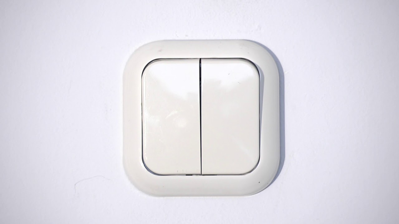 Turning on and off a light switch. Free HD video stock footage - YouTube