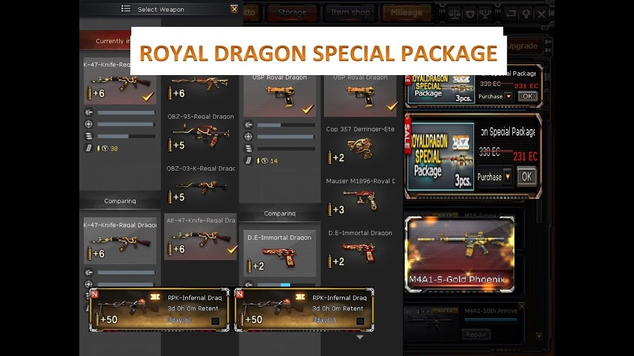 CrossFire Philippines 2019: Buying the Royal Dragon Special Package and ...