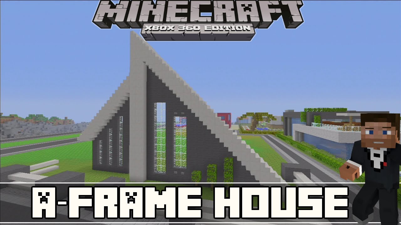 Minecraft A-Frame House SpeedBuild Part 1 - YouTube
