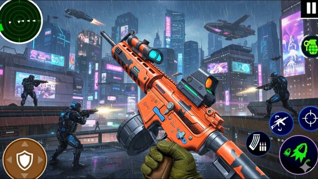 Fps Shooting Mission Gun Games - Offline Gun Game - Android Gameplay ...