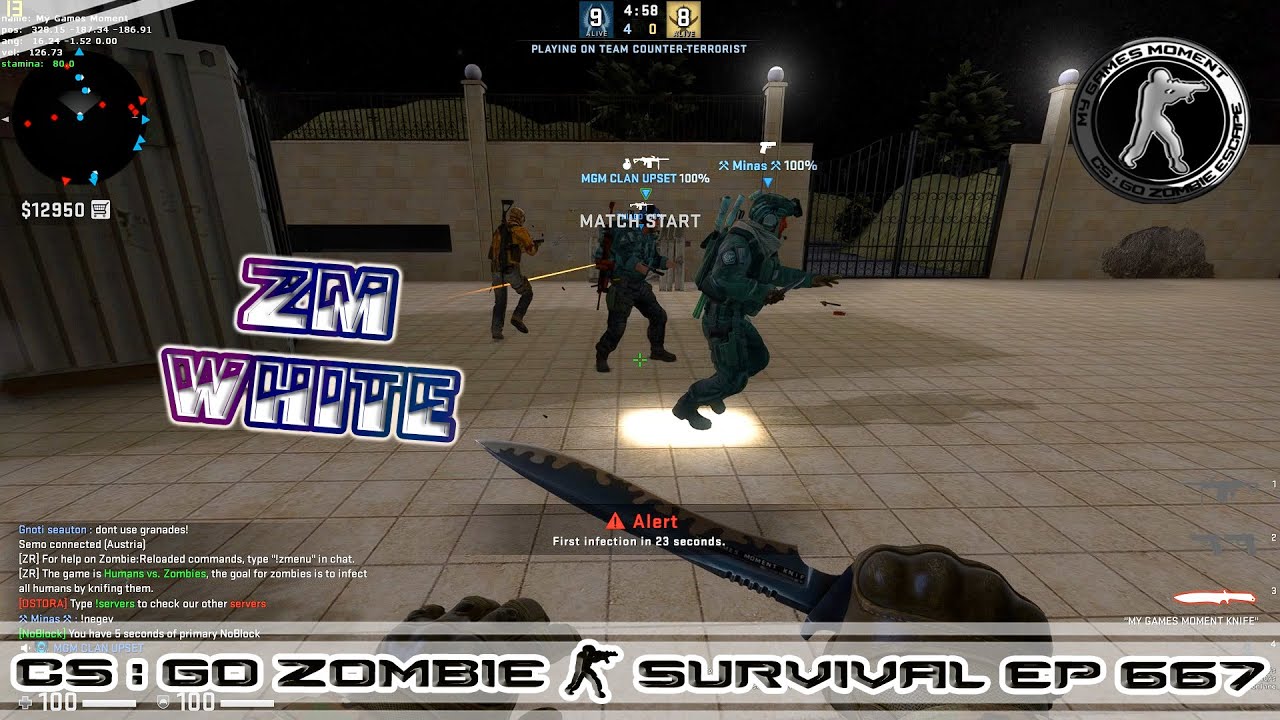 CS:GO ZOMBIE SURVIVAL MOD MAP zm_white (EP667) OSTORA SERVER - YouTube