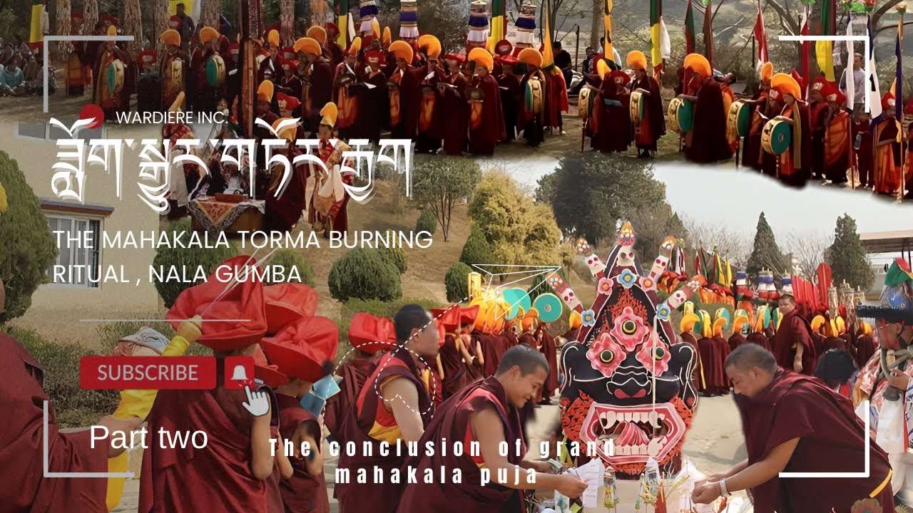 Part two :mahakala torma burning ceremony at nala gumba | conclusion of ...