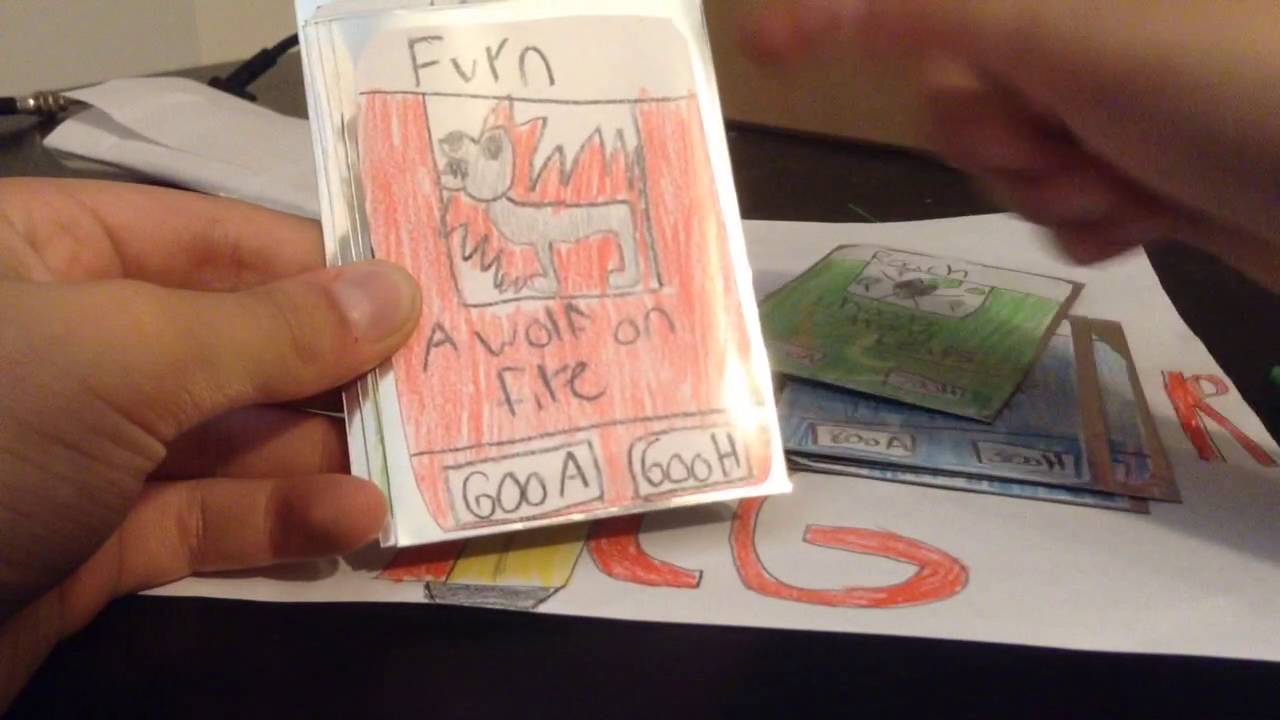 Homemade TCG card deck opening - YouTube