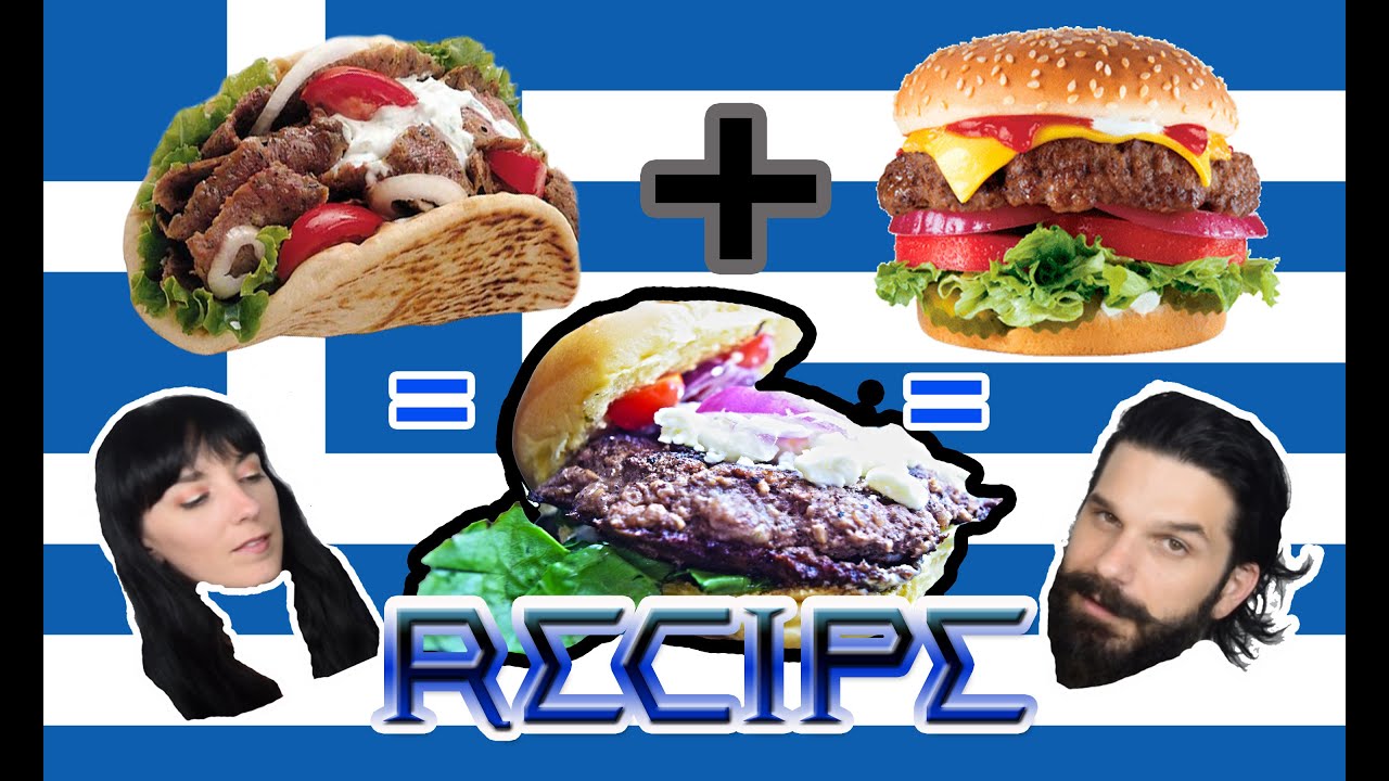 My Big Fat Greek Hamburger - Gyro Burger Recipe - Hybrid Fare Ep2 - YouTube