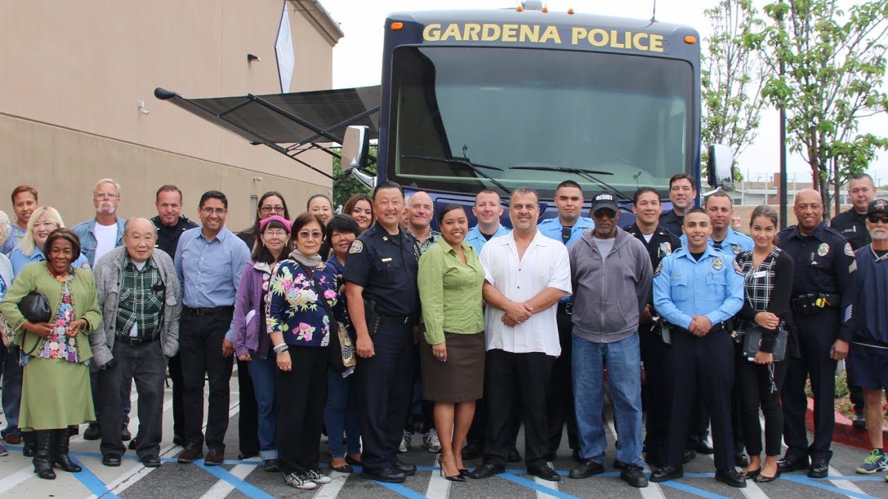 Gardena PD's Coffee with a Cop Event - YouTube