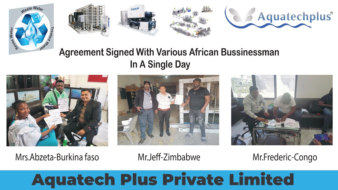 Aquatech Plus Pvt.Ltd. Signed a 3 Agreement in a single Day With ...