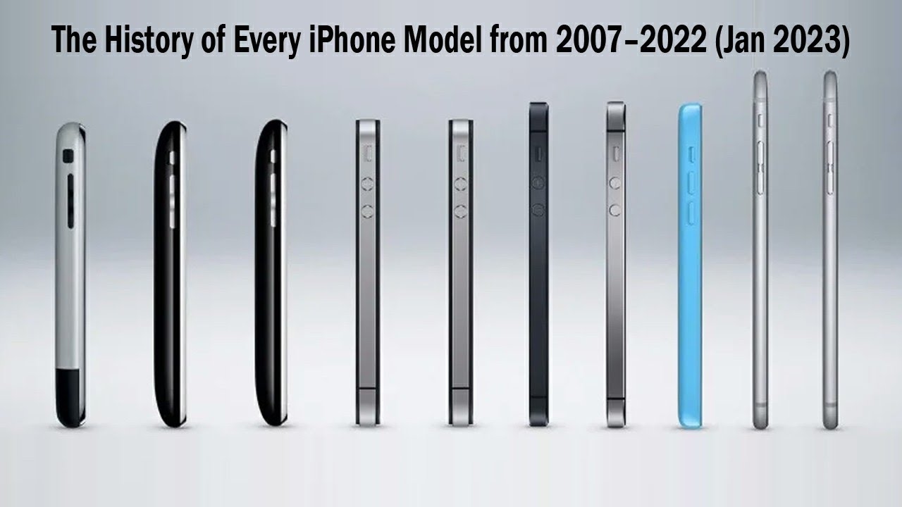 The History of Every iPhone Model from 2007–2022 (Jan 2023) - YouTube