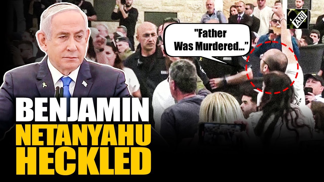 Israeli PM Benjamin Netanyahu heckled during October 7 memorial ...