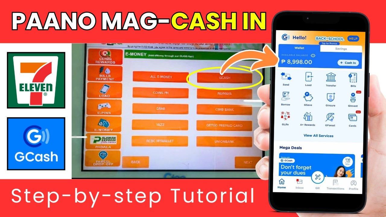 HOW TO GCASH CASH IN 7/11 / Paano mag Cash in sa Gcash sa 7 Eleven ...