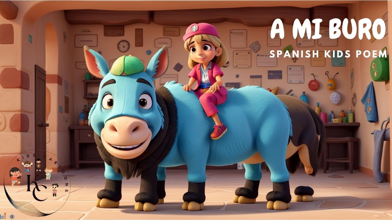 KIDS CARTOONS, KIDS POEMS, KIDS SONGS, A MI BURO SPANISH KIDS POEM ...