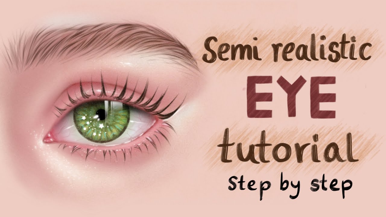 How to Draw a Semi-Realistic Eye (Step by Step) - YouTube