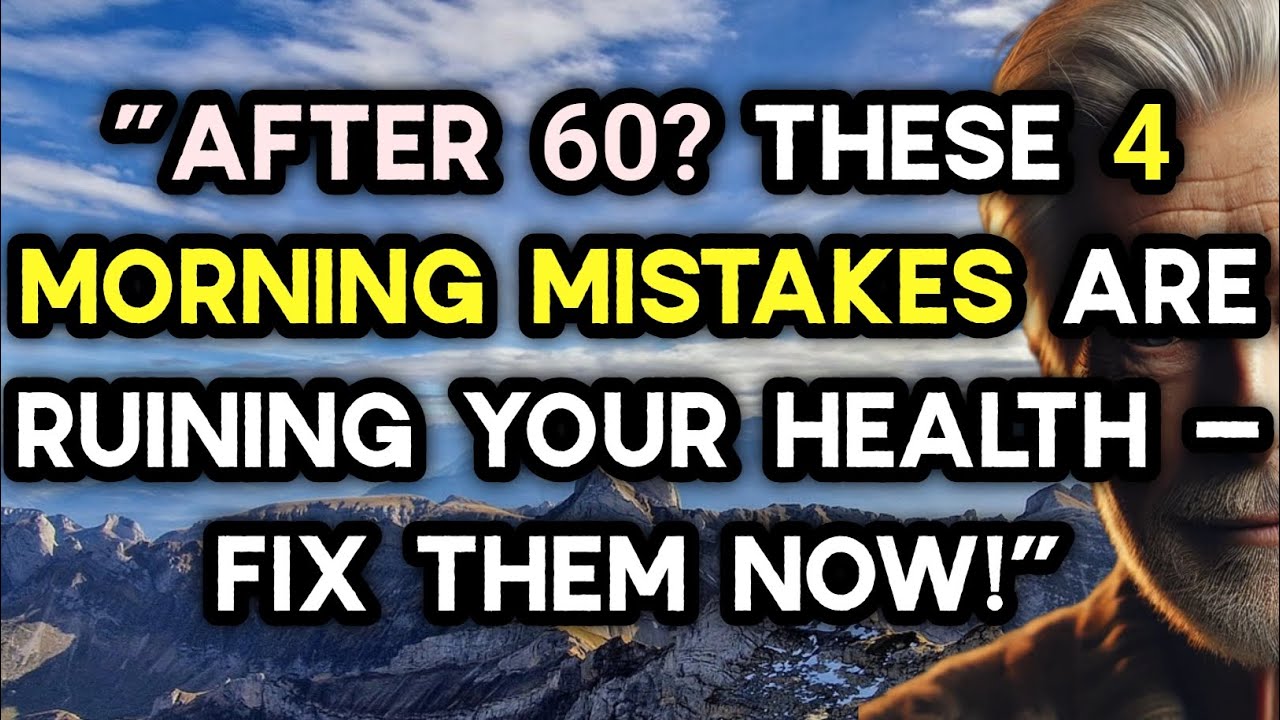 AFTER 60? THESE 4 MORNING MISTAKES ARE RUINING YOUR HEALTH -FIX THEM ...