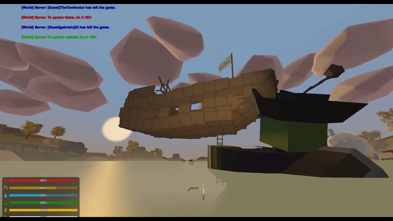 we made a pirate ship and wim walks the plank {unturned} - YouTube