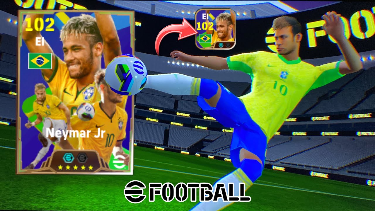 Neymar Jr 102 EI🔥🔥MAX LEVEL - Efootball 2025 - YouTube