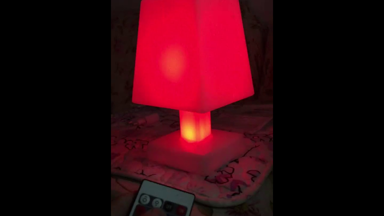 remote control cordless LED mood light table lamp Rechargeable slong ...