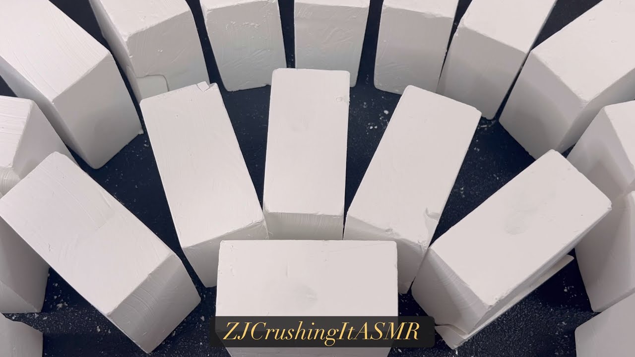 Plain Chalk Rainbow | ASMR | Oddly Satisfying | Chalk Crushing | Sleep ...