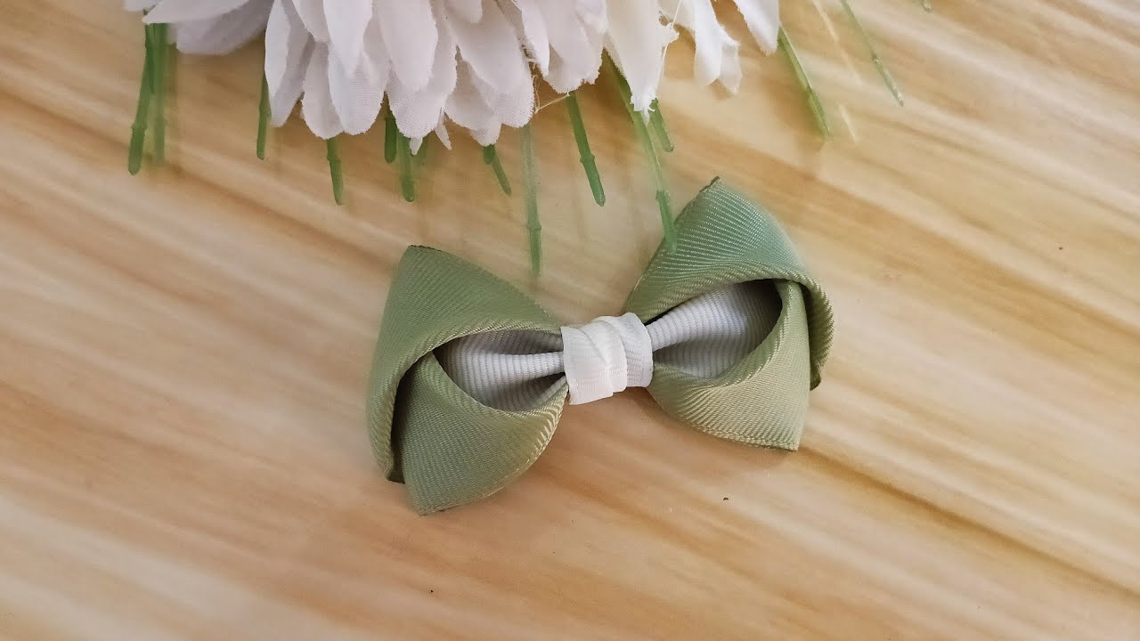 MAKING EASY CUTE RIBBON BOW TUTORIAL 🎀 RIBBON CRAFT - YouTube