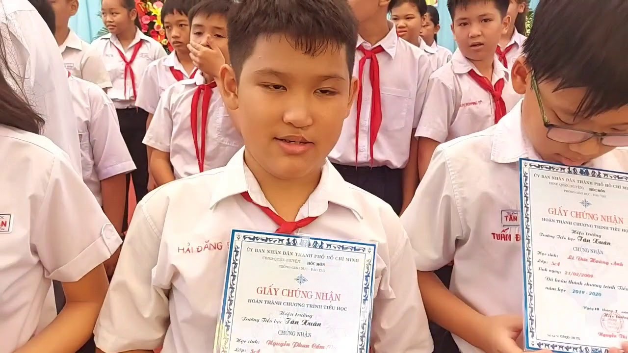 Hoàn thành chương trình tiểu học lớp 5A - YouTube