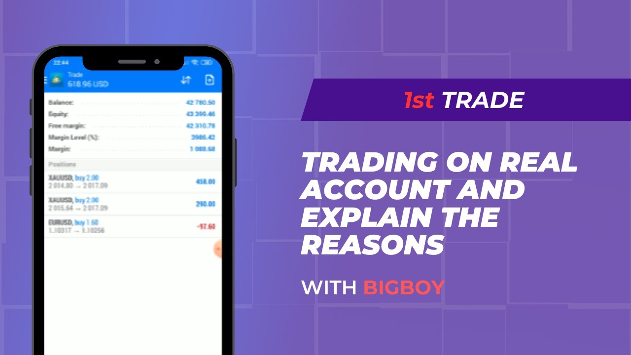 First trade on my Real-Account with one of the BigBoy's strategies ...