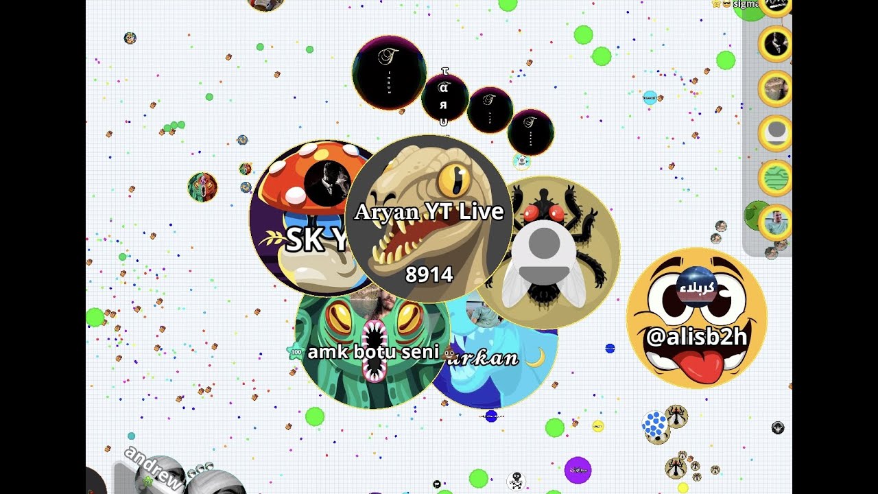 AGARIO LIVE EU SERVER TAG 𝐀𝐫𝐲𝐚𝐧 FOR FEED - YouTube