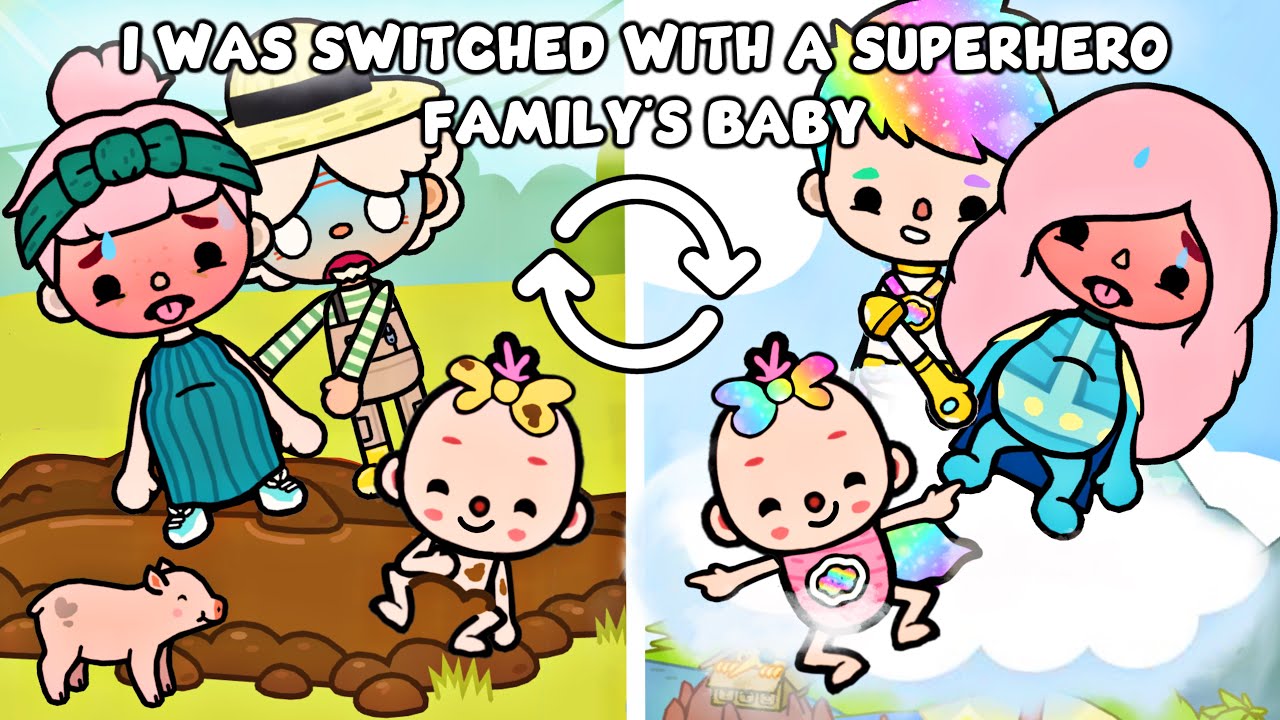 I Was Switched With A Superhero 👩🏼‍🌾🔄🦸🏼‍♀️ Part 2 | Sad Story | Toca ...
