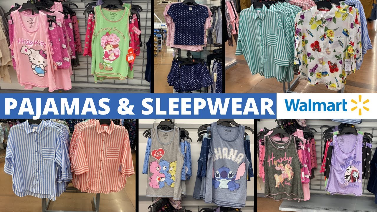 💛NEW PAJAMAS AT WALMART‼️WALMART SHOP WITH ME | WALMART PAJAMAS ...