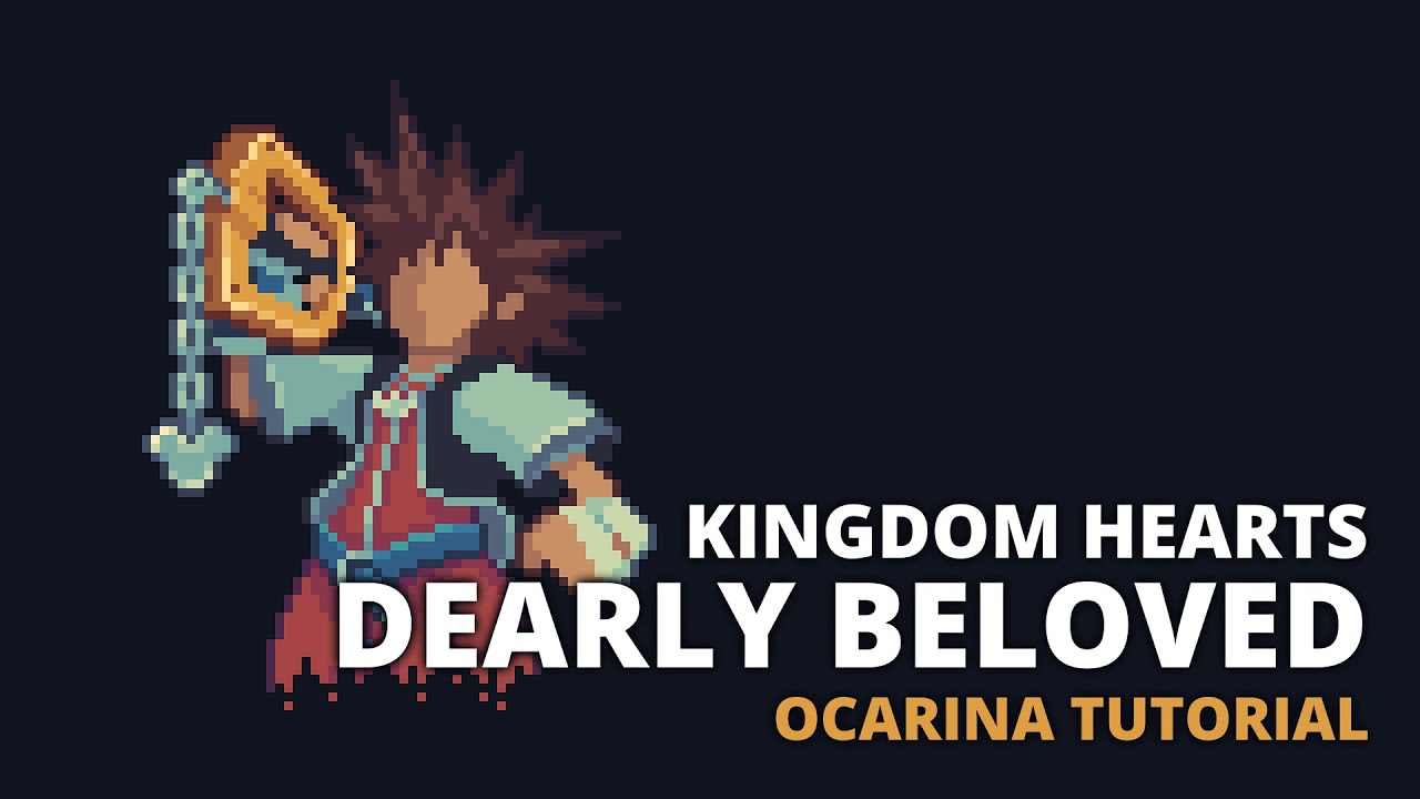 Kingdom Hearts - Dearly Beloved - Ocarina tutorial / tabs - YouTube