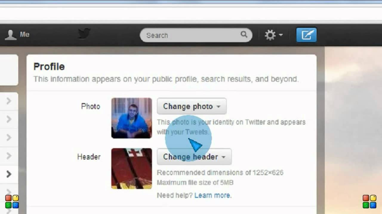 How to edit your profile twitter - YouTube