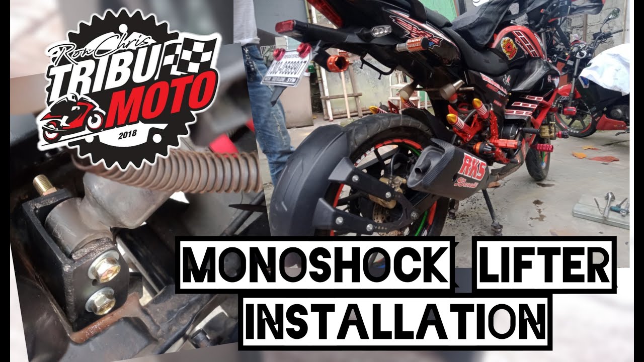 Installing monoshock lifter to RKS 150 - YouTube